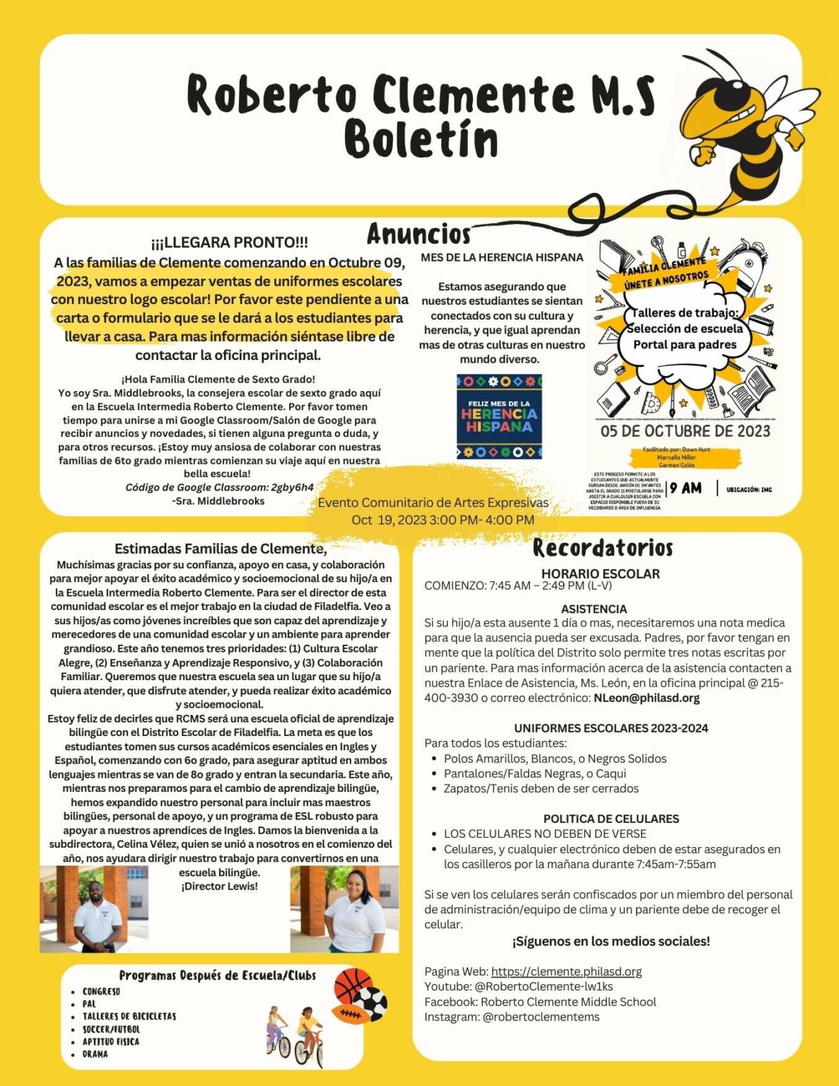 Roberto Clemente Middle School – The School District of Philadelphia